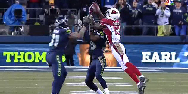 Jaron Brown steps up, makes 'biggest play of the day'