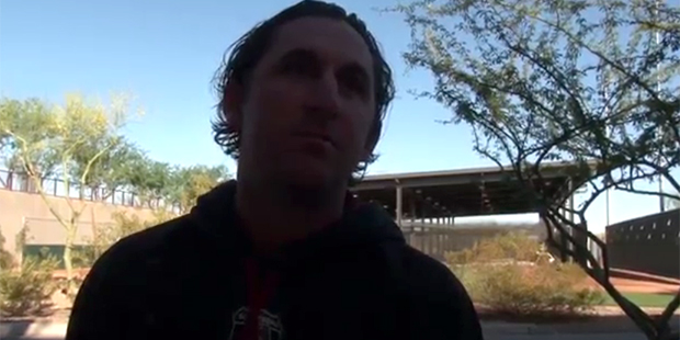 Meet the D-backs' bullpen catcher, Mark Reed