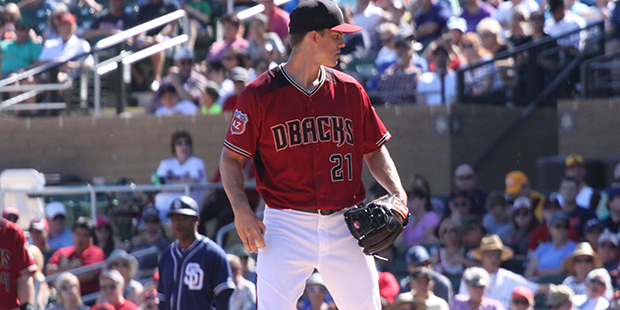 Greinke escapes jam in 2nd spring start, Arizona tops SD