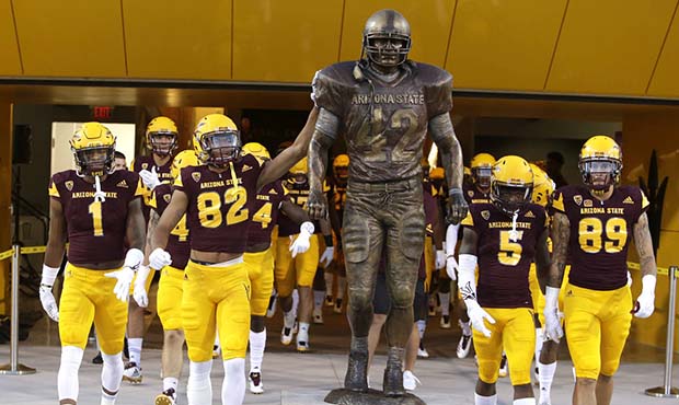 New tradition: ASU enters Sun Devil Stadium past Pat Tillman statue