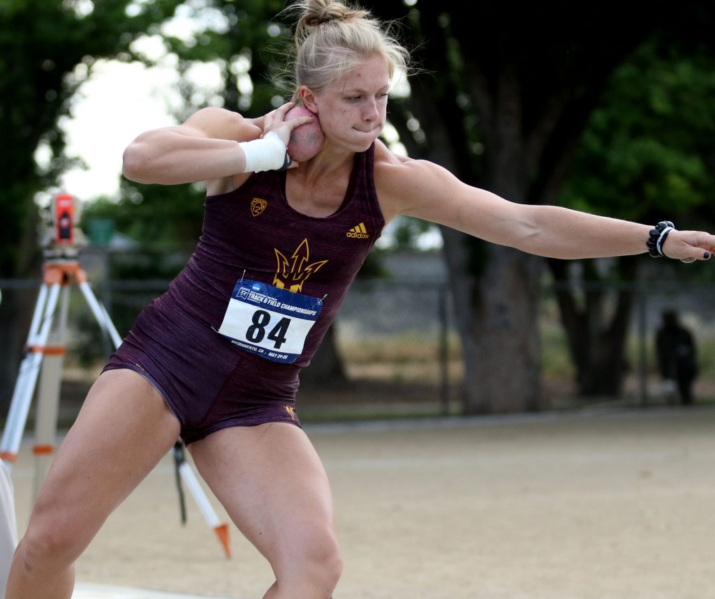 ASU thrower Maggie Ewen develops unique talents