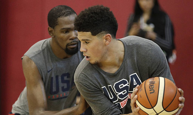Devin Booker practicing with NBA's best at USA Basketball minicamp