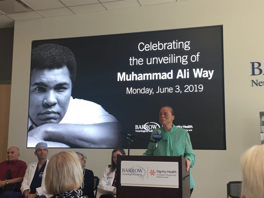 'Muhammad Ali Way' helps keep mission of boxing great, Barrow Institute ...