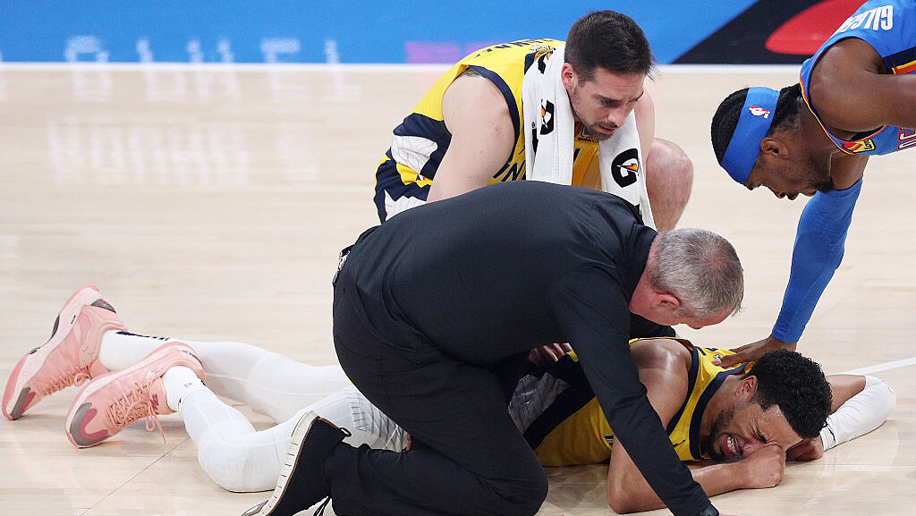 Tyrese Haliburton suffers leg injury in Game 7 of NBA Finals